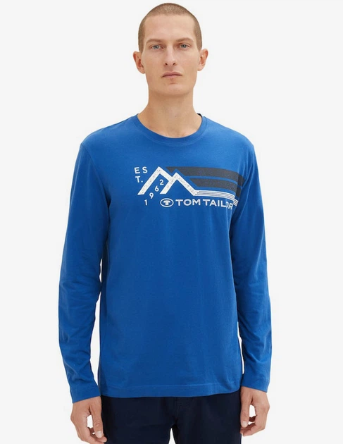 Лонгслів Tom Tailor М0127044 колір синій M від продавця: LOM – в ...