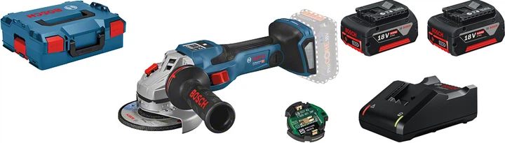 Набор Аккумуляторная угловая шлифмашина Bosch Professional GWS 18V-15 ...