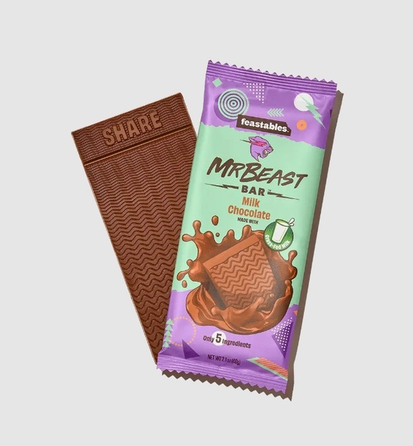 Шоколад Feastables MrBeast Milk Chocolate Bar 35г – купить в Украине ...