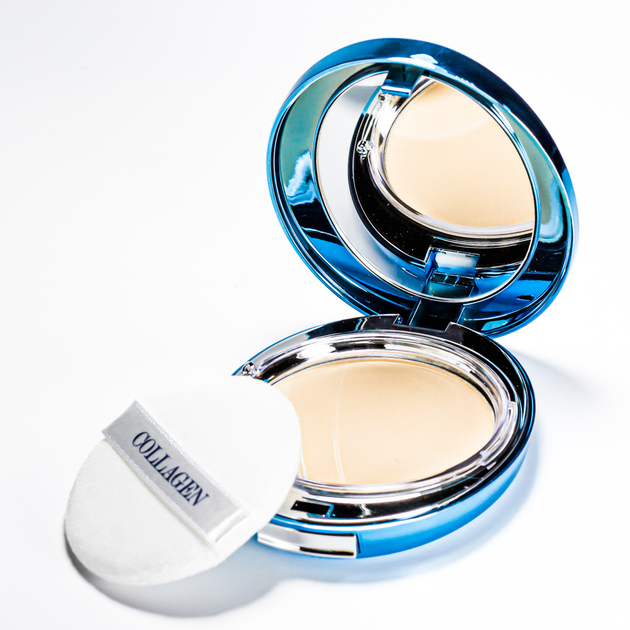 Компактная пудра для лица увлажняющая с коллагеном Collagen SPF25 № 21 ...