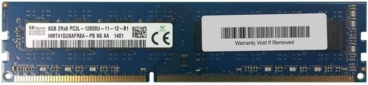 Модуль памяти для ПК DIMM DDR3 8GB PC3L-12800 1600 MHz SK Hynix (HMT41GU6AFR8A-PB) OEM – фото ...