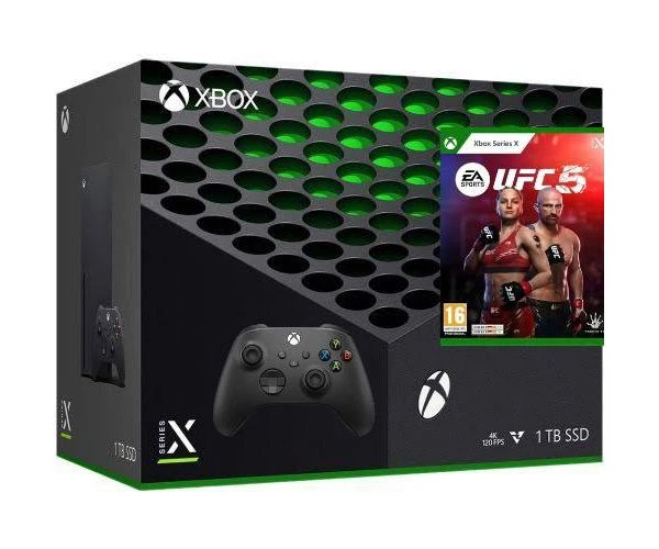 Microsoft Xbox Series X 1Tb + UFC 5 (англійська версія) + дод. Wireless ...