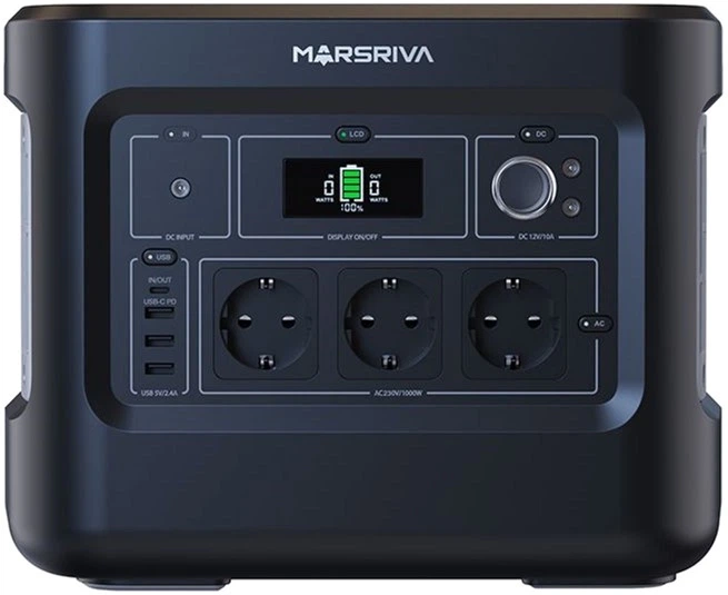 Зарядна станція MARSRIVA MP10 / 1000 Вт / 1024 Вт⋅год / LiFePO4 (MP10 ...