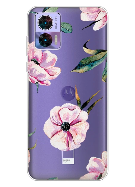 Прозрачный силиконовый чехол iSwag для Motorola Edge 30 Neo с рисунком ...