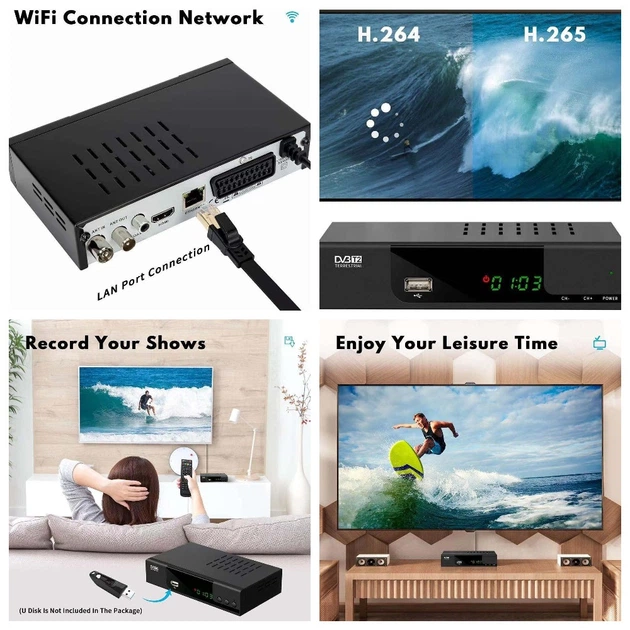 Цифровой Эфирный Тюнер T2 Dcolor H.265 HEVC 10 Bit – фото, отзывы ...