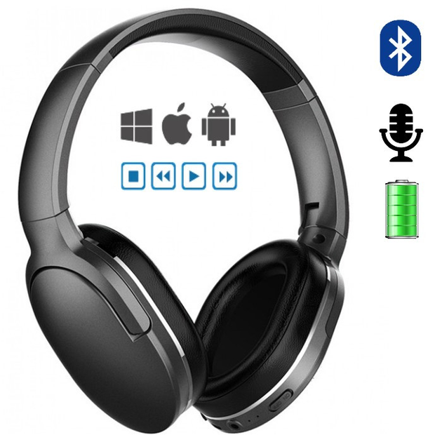 Беспроводные bluetooth наушники для бега накладные с микрофоном Baseus ...