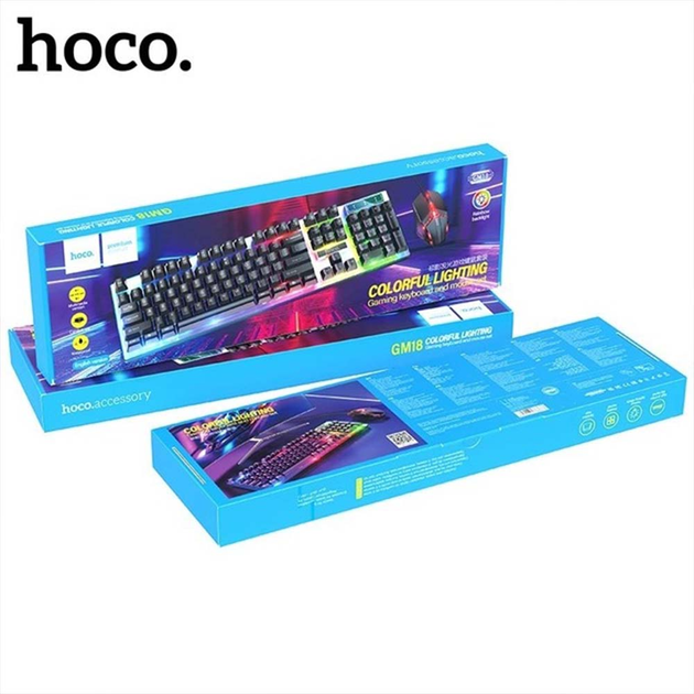 Компьютерная игровая Клавиатура Hoco GM18 с подсветкой и Мышкой – фото ...