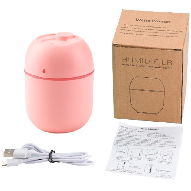 Увлажнитель воздуха ультразвуковой портативный Humidifier 220мл USB с ...