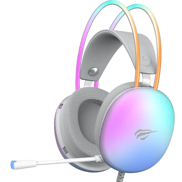 Игровые наушники с микрофоном HAVIT HV-H2037d RGB, белые купить в ...