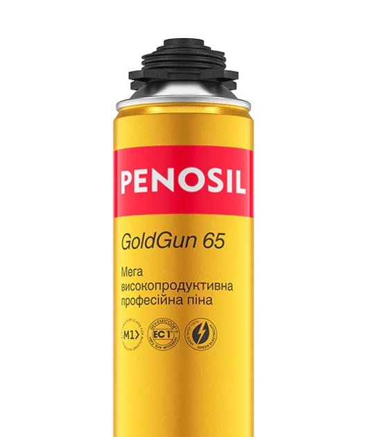 Пена пистолетная с увеличенным выходом PENOSIL GoldGun 65 870 мл (A6077 ...
