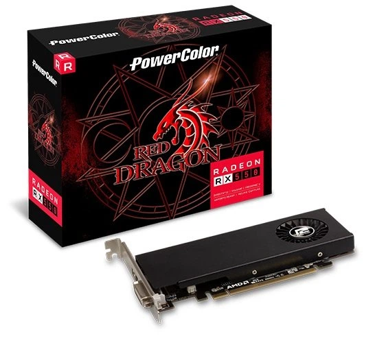 Відеокарта PowerColor Radeon RX 550 Red Dragon Low Profile (AXRX 550 ...