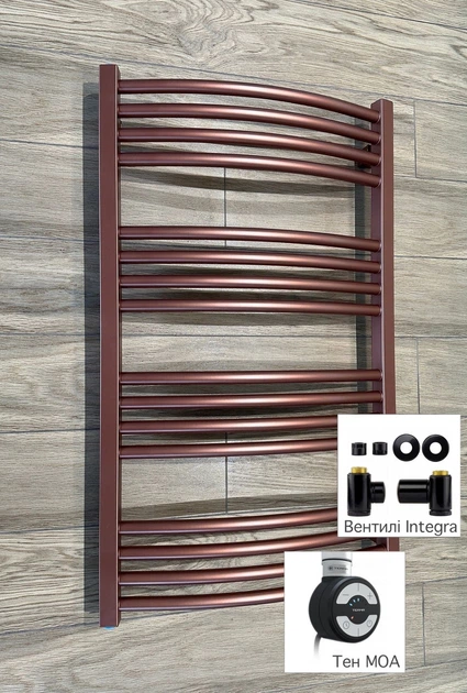 Полотенцесушитель комбинированный Terma LENA 900x536 Pers, тен MOA + вентиль Integra – фото ...