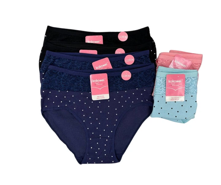 Трусы женские хлопковые с кружевом 5XL Ananasko 3550 (4 шт/уп) от продавца: Optimist Online – в ...