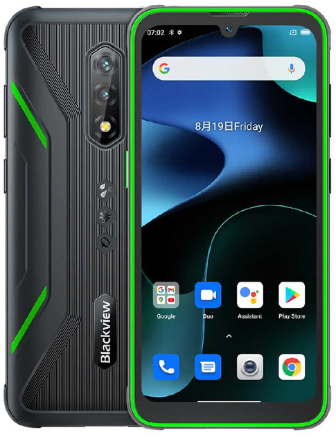 Защищенный смартфон Blackview BV5200 (4+32Gb, АКБ 5180 мАч) Green ...