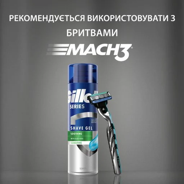 Гель Gillette Series для бритья 200 мл Sensitive – купить онлайн на ROZETKA
