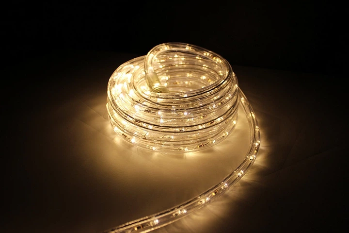 Вулична світлодіодна зовнішня ЛЕД гірлянда теплий дюралайт 100 LED 20 м ...