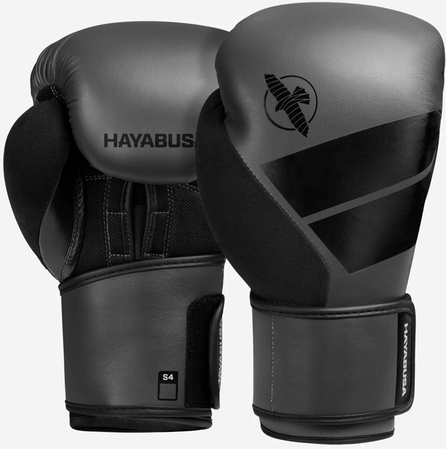Боксерские перчатки Hayabusa S4 - Серые 14 унций M (HB_S4_Charcoal_14oz ...