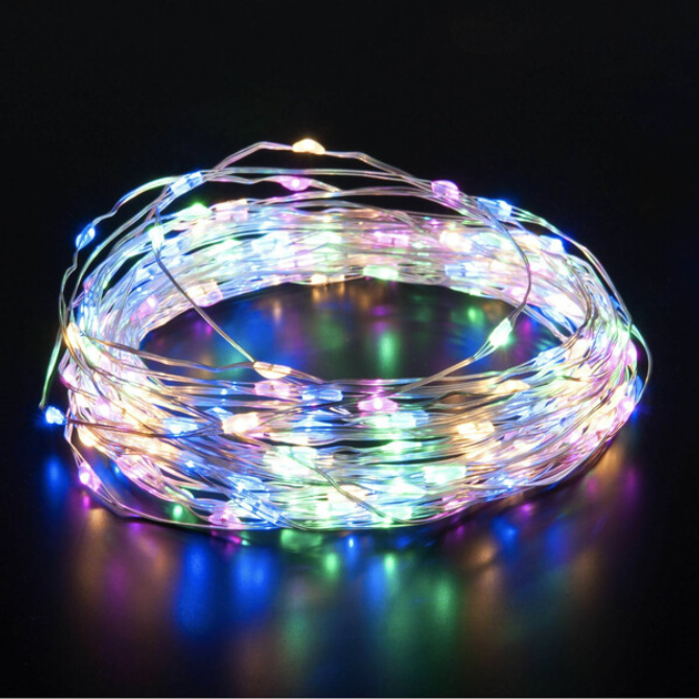 Гирлянда нить Капля Росы 10 м 100 LED 8 режимов светодиодная от сети ...