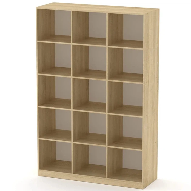 Шафа книжкова Компаніт КШ 3 Дуб сонома 130х44 8х195 см 32687743