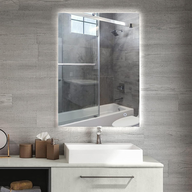Зеркало SANO с LED-подсветкой 80х120 + сенсорное управление – фото ...