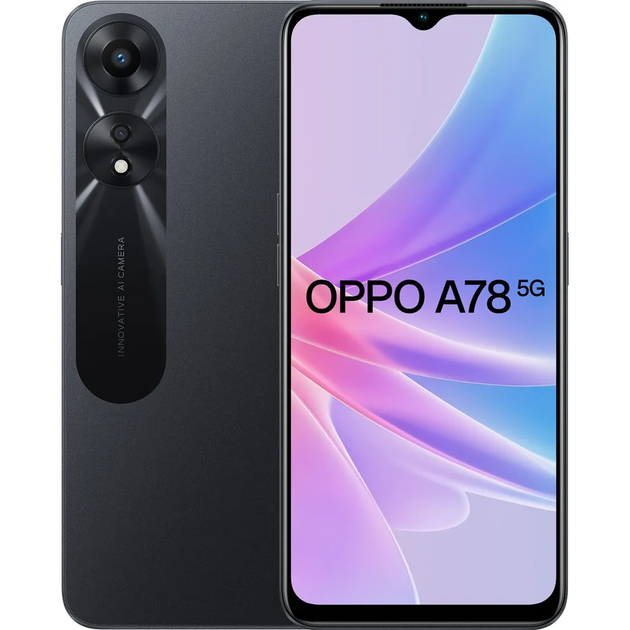 Мобільний телефон OPPO A78 5G 8/128GB Glowing Black – фото, відгуки ...