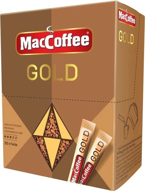 Купить Кофе растворимый сублимированный MacCoffee Gold 2 г x 30 шт ...