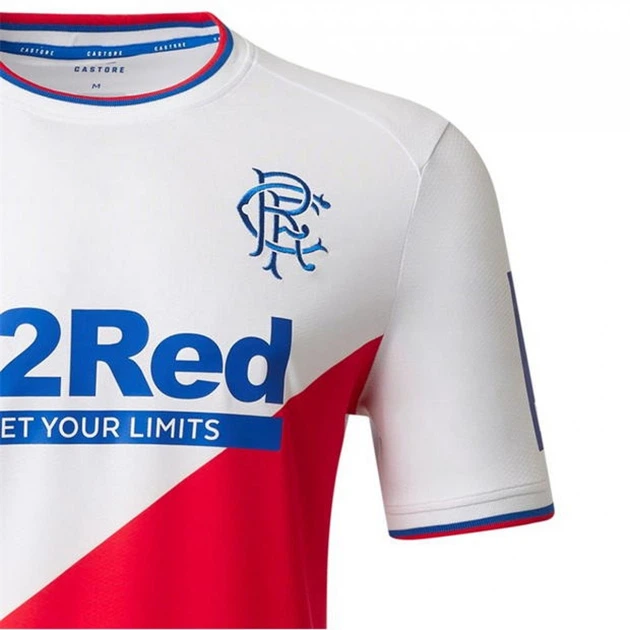 Футболка Castore Rangers FC Away Shirt 2022 2023 White/Red, M (46 ...