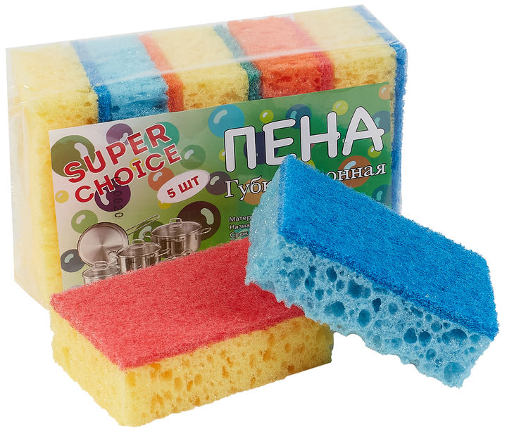 Губка для посуды Пена SUPER CHOICE 5 шт от продавца: Kehat – в интернет ...