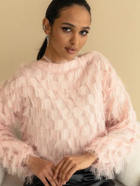 Джемпер женский Seventeen 2125.5585 2XL-3XL Розовый (Sev2000000187150) – в интернет-магазине ...