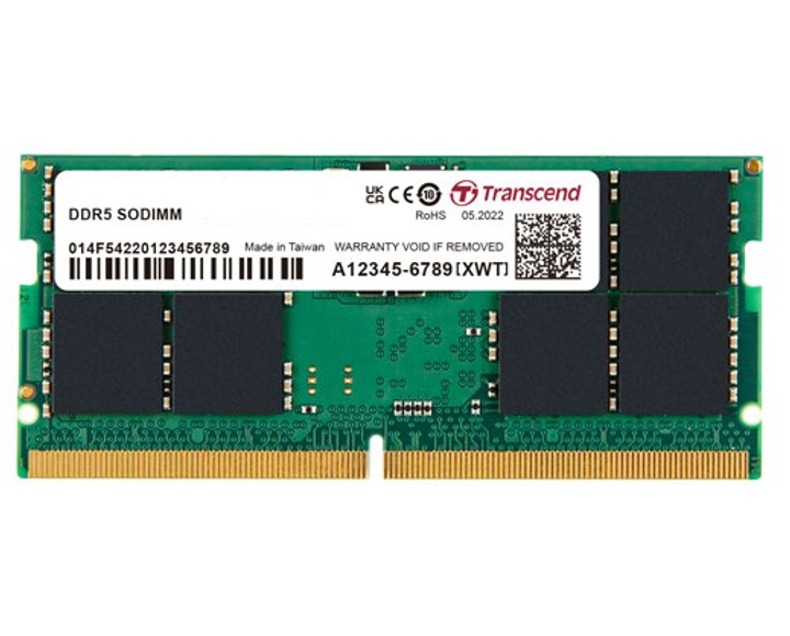 Пам'ять SO-DIMM, DDR5, 16Gb, 5600 MHz, Transcend, 1.1V, CL46 (JM5600ALE-16G) – фото, отзывы ...