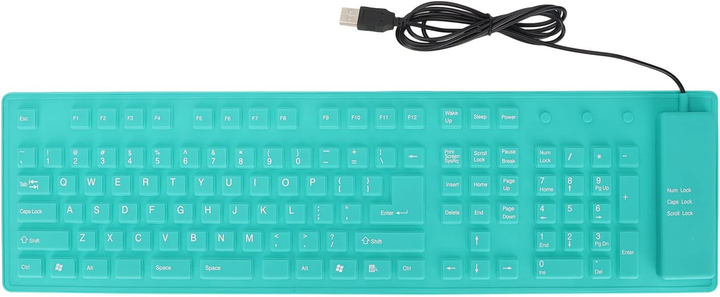 Гнучка силіконова клавіатура VHG F12 Flexible Keyboard, Green – фото ...