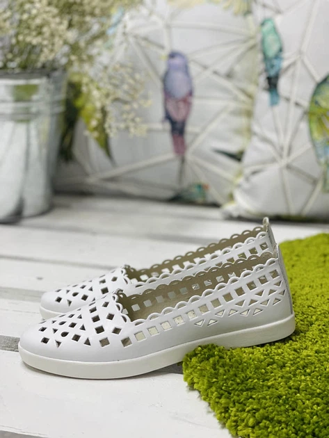 Жіночі білі балетки Prellesta 1321-05 41 Білий от продавца: Prl_shoes ...