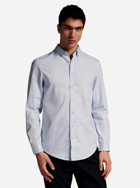 Рубашка мужская Reserved YV034-05X 2XL Светло-синяя (5903559860833 ...