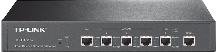 Маршрутизатор TP-LINK TL-R480T+ VPN /4х100 Мбіт/с / Балансування ...