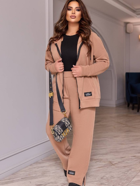 Спортивный костюм женский Miss Elegant 451 50-52 Бежевый (4821000150702 ...