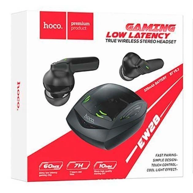 Бездротові блютуз навушники HOCO EW28 TWS Вакуумні гарнітура Bluetooth ...