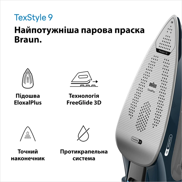 Праска Braun TexStyle 9 SI 9682 DB – фото, відгуки, характеристики в ...