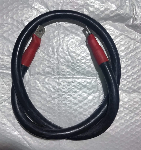 Кабель перемычка инвертора ИБП UPS аккумулятора АКБ 50 мм2, длина 95 см ...