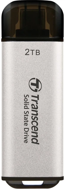 Портативний SSD Transcend 2TB USB 3.1 Gen 2 Type-C ESD300 Silver – фото ...