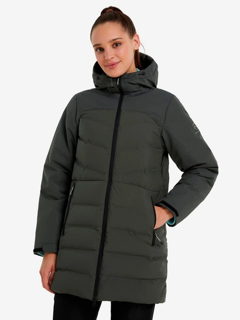 Пуховик зимовий жіночий Northland 123961-G4 44 Болотний (0990051484877 ...