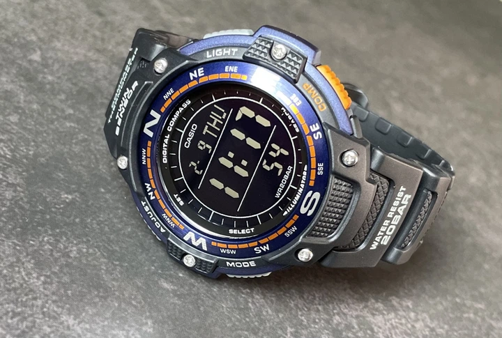 Годинник наручний Casio SGW-100-2B компас термометр – купити онлайн на ...