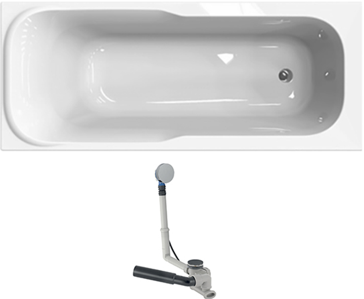 Ванна акриловая KOLO Sensa 170х70 (XWP357000N) без ножек + сифон ...