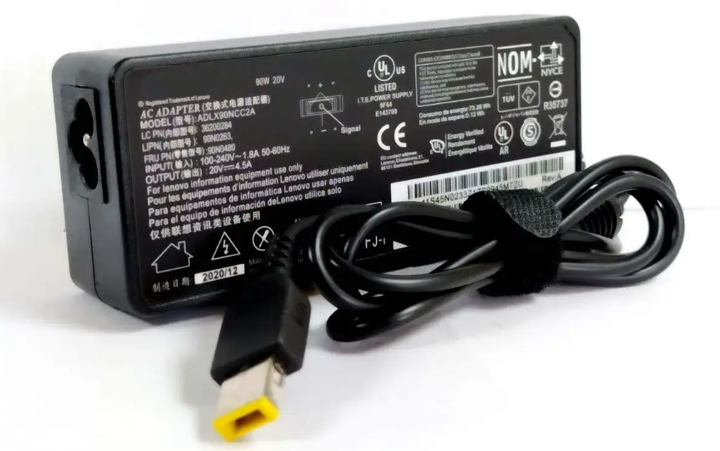 Блок питания LENOVO AG 20V 4.5A 90W порт Square + кабель питания ...
