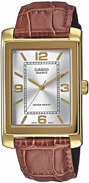 Женские часы Casio LTP-1234PGL-7AEF Золотистые с коричневым – купить ...