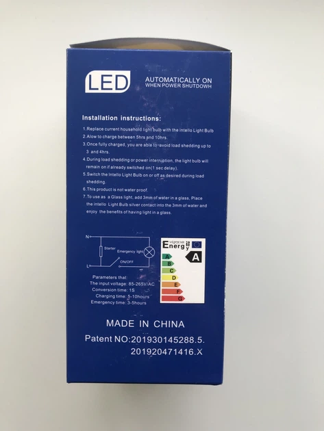 15вт 15W 15ват акумуляторна лампа Е27 cвітлодіодна лед LED біле світло ...