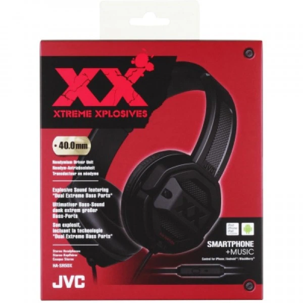 Навушники JVC HA-SR50X Black (HA-SR50X-E) купить в интернет-магазине ROZETKA - Навушники JVC HA ...