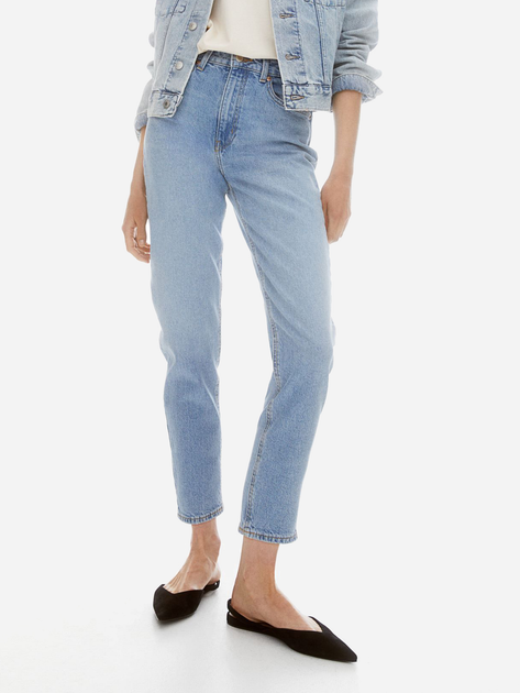 Джинсы женские Mom's H&M 9416664ral 34 Светло-голубые (PS2030000280896 ...