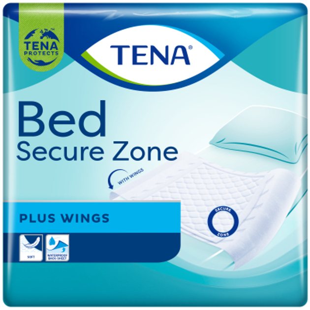 Пеленки для младенцев Tena Bed Plus Wing SZone 180х80 см 20 шт ...