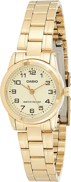 Женские прочные часы Casio LTP-V001G-9BUDF Золотистые – купить онлайн ...