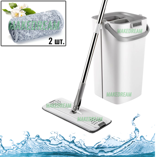 Комплект для уборки Швабра лентяйка с ведром Clean Expert ...